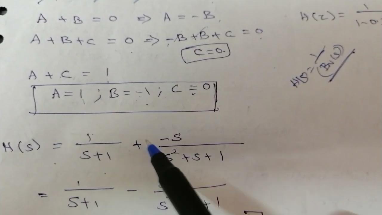 problem-Digital Butterworth Filter using Impulse Invariant Method - YouTube