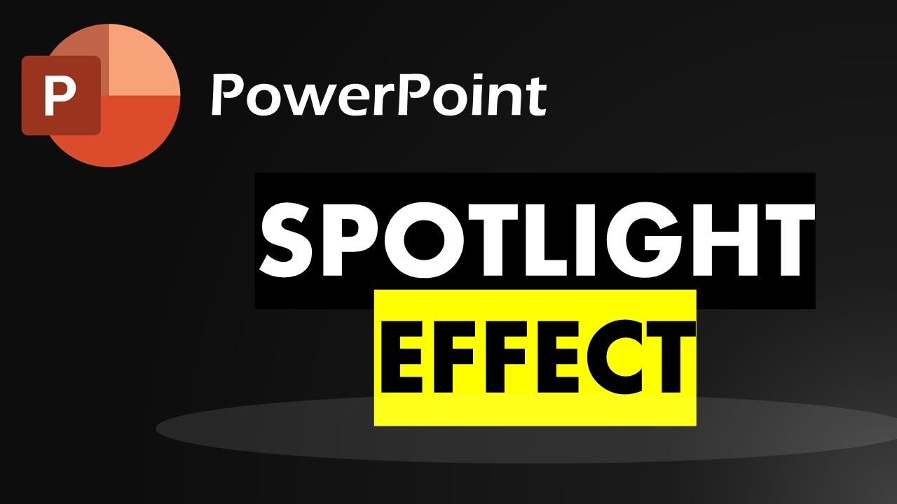 Animate in PowerPoint - Spotlight / Flashlight Effect (How To) - YouTube