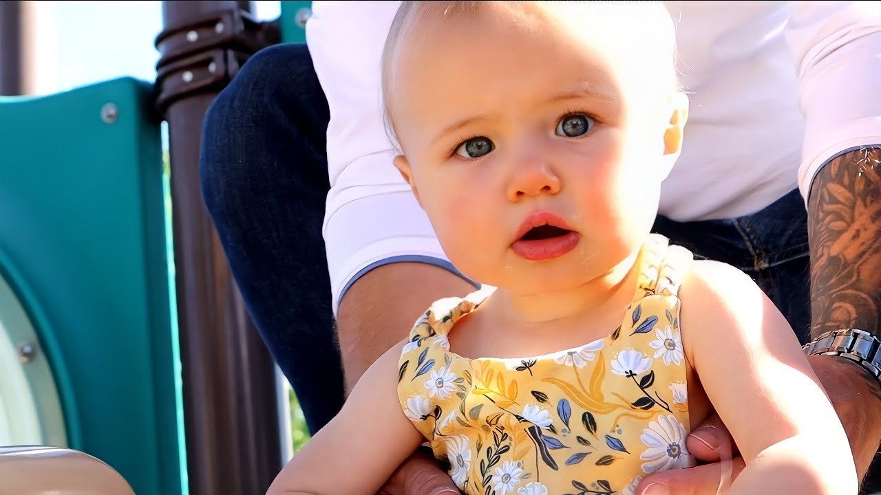 Baby Aubrey Plays with a Sticky Fun New Toy - YouTube