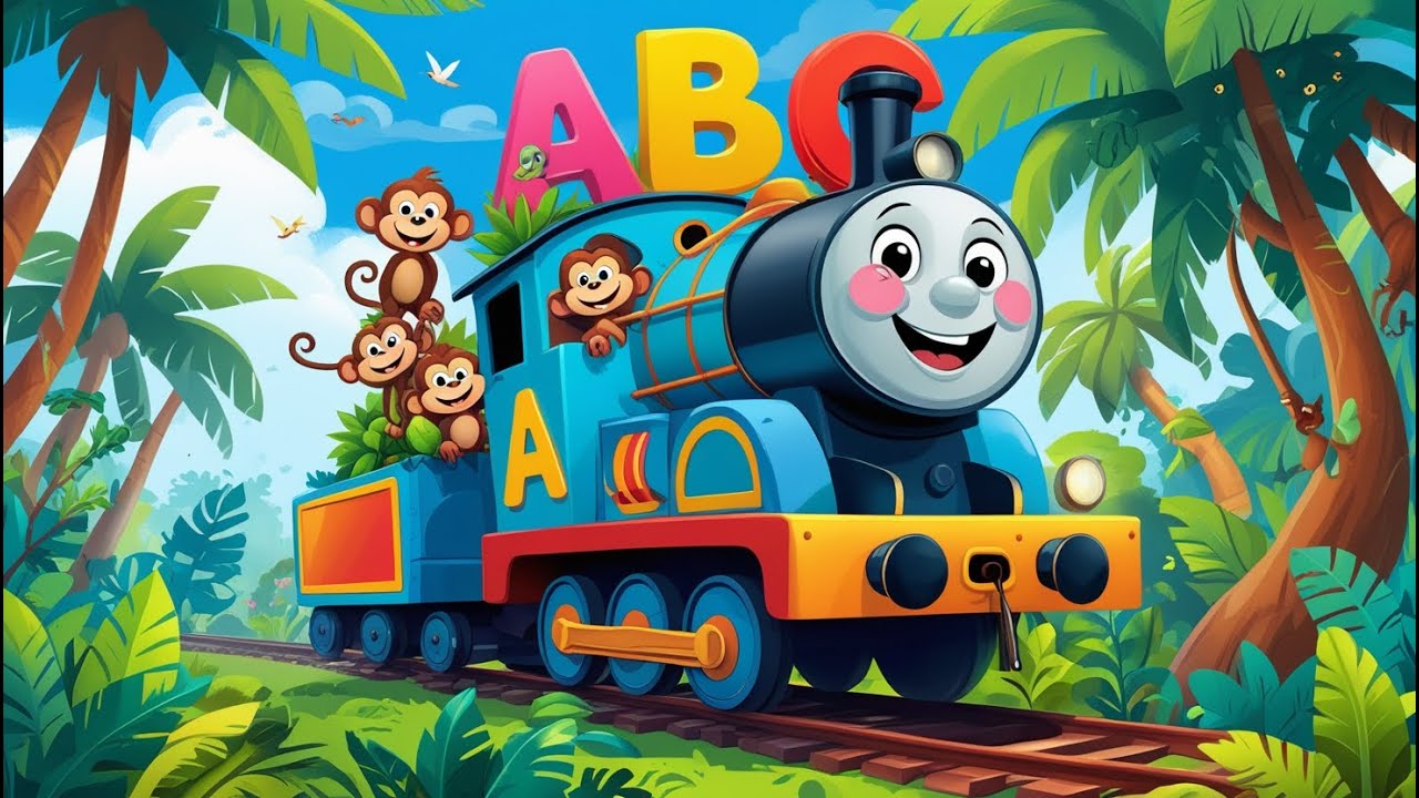 Alphabet Train Adventure | ABC Song for Kids | Learn Letters and Sounds ...