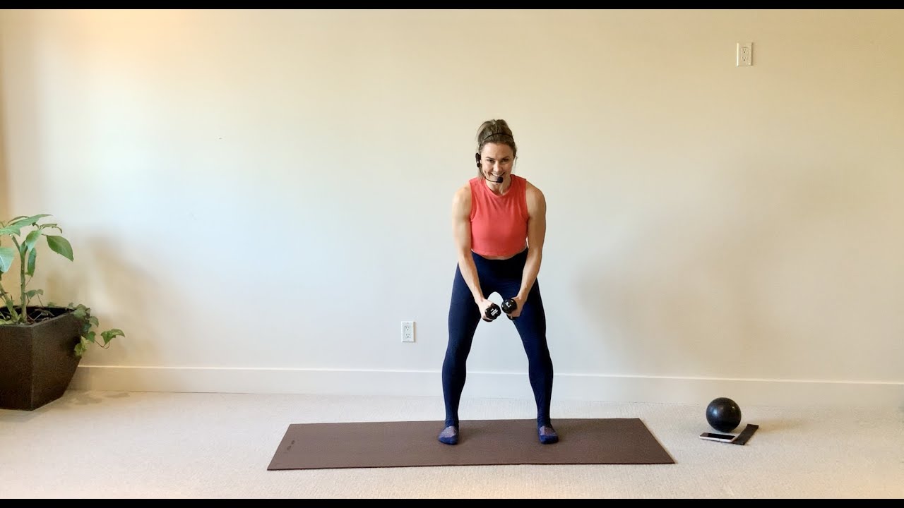 Barre Basics | Props: hand weights, ball - YouTube