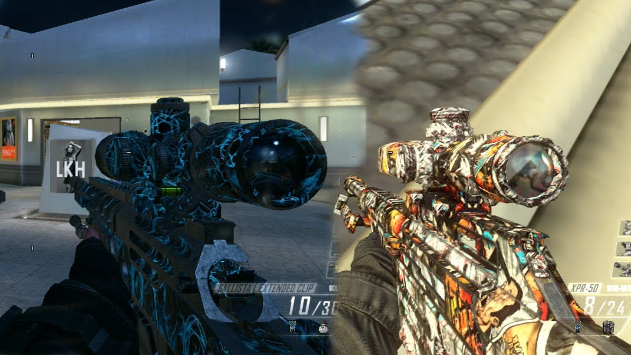 Black Ops 2 New Afterlife & Comics Camo on All Snipers - YouTube
