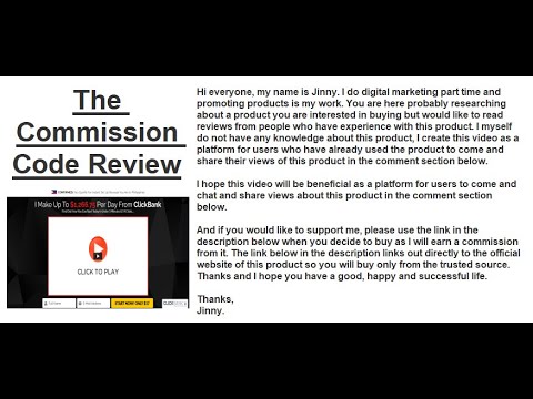 The Commission Code Review | Find Honest Reviews Of The Commission Code In The Comments - YouTube