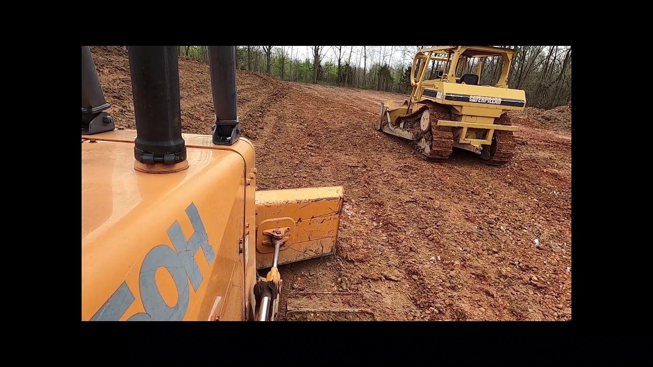 Case 850H puts final touches on the shooting range! - YouTube