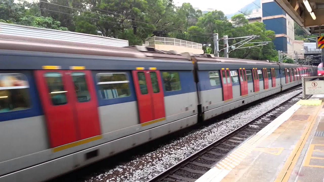 港鐵sp1900列車離開九龍塘站加廣九直通車駛經九龍塘站 - YouTube