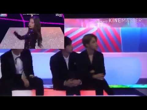 fancam  JIMIN and JUNGKOOK MINKOOK reaction to IRENE  Red Velvet   in MAMA 2017 @MMA @MAMA