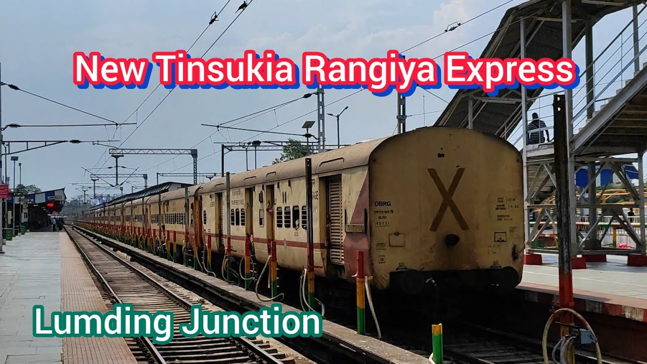 New Tinsukia Rangiya Express with WDG 4 arriving at Platform No 3#train ...