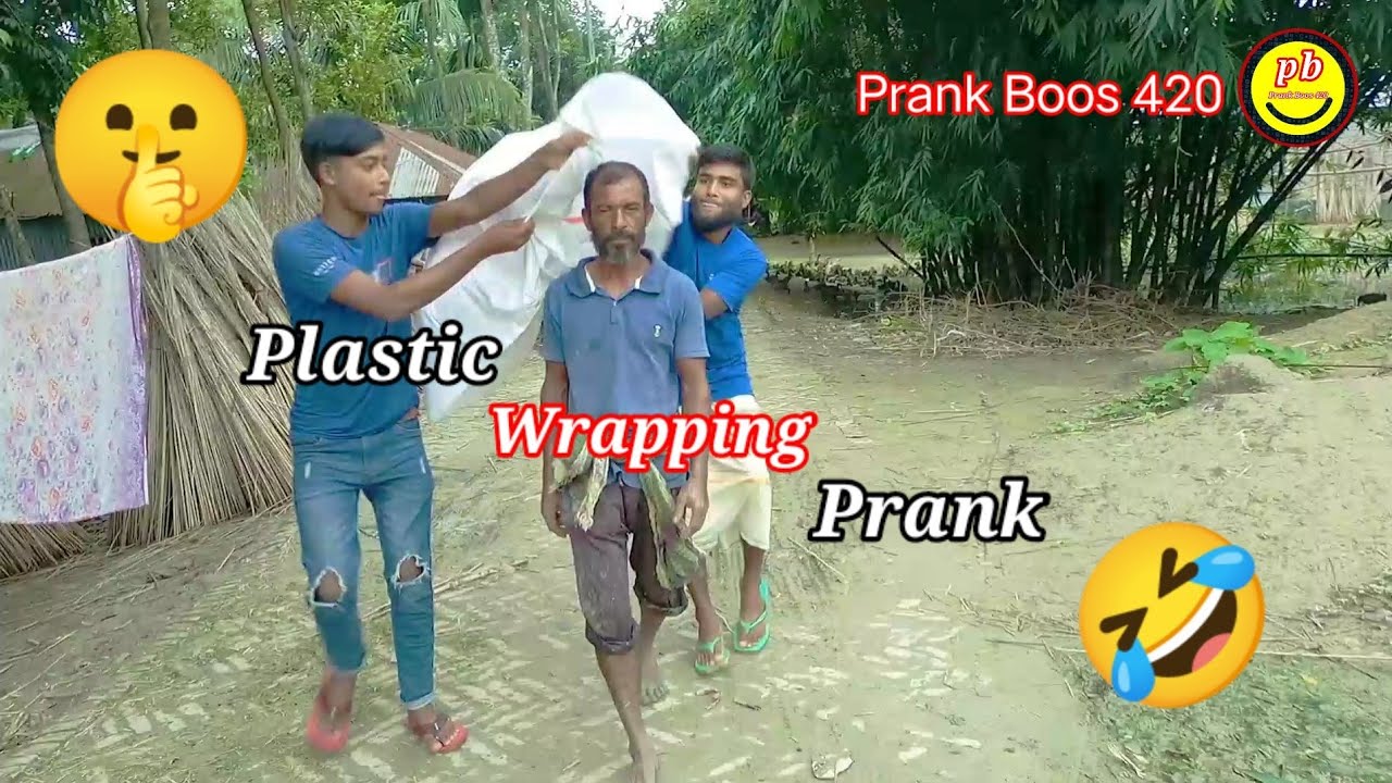 Plastic Wrapping People Prank। Wrapping Prank। Prank Boos 420 - YouTube