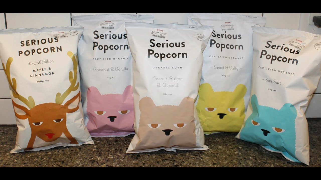 Serious Popcorn: Maple & Cinnamon, Coconut & Vanilla, PB & Almond ...