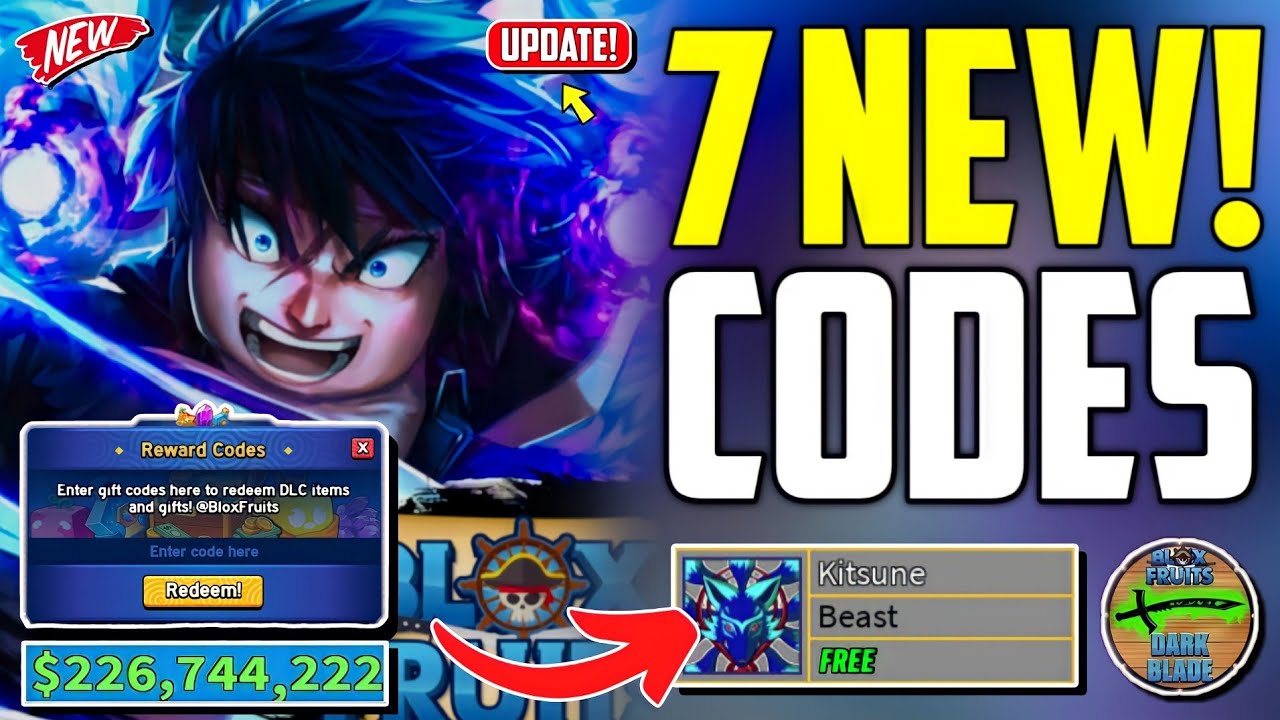 ⚠️KITSUNE CODES!⚠️BLOX FRUITS ROBLOX CODES 2023 -WORKING CODES FOR BLOX ...
