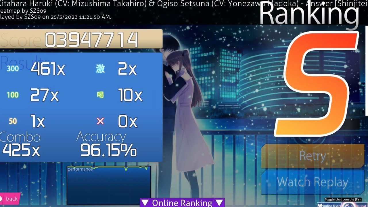 "Answer" from "White Album 2" by Kitahara Haruki & Ogiso Setsuna (Shinjiteiru) | osu! - YouTube
