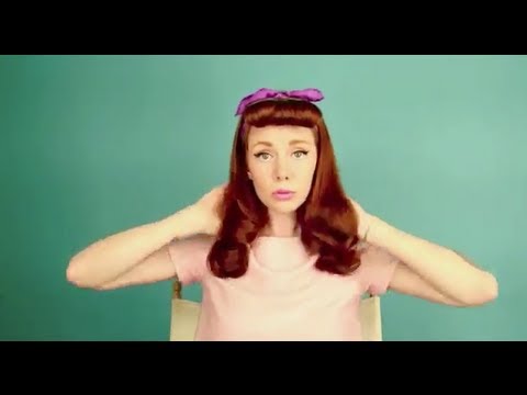 Rockabilly Bumper Bangs Hair Tutorial - YouTube