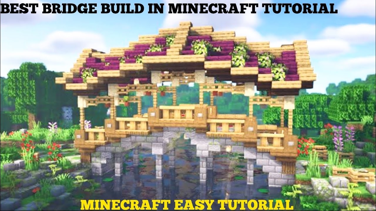 EASY BRIDGE BUILD IN MINECRAFT | MINECRAFT TUTORIAL | #minecraft - YouTube