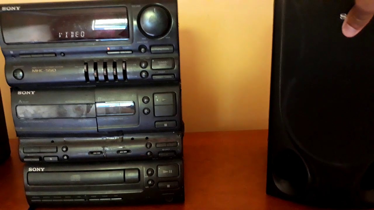 Sony System MHC 550 - 40w RMS. - YouTube