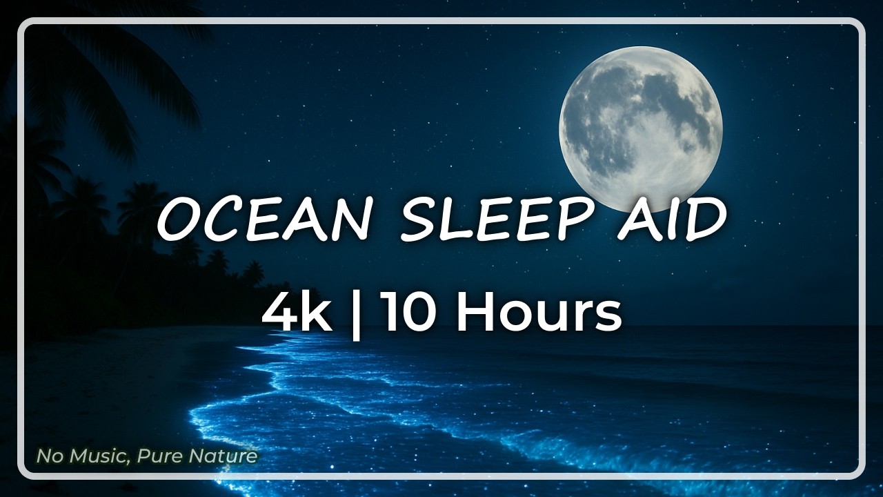 🌊 Deep Sleep by the Ocean | Relax with Gentle Night Waves | Stress ...