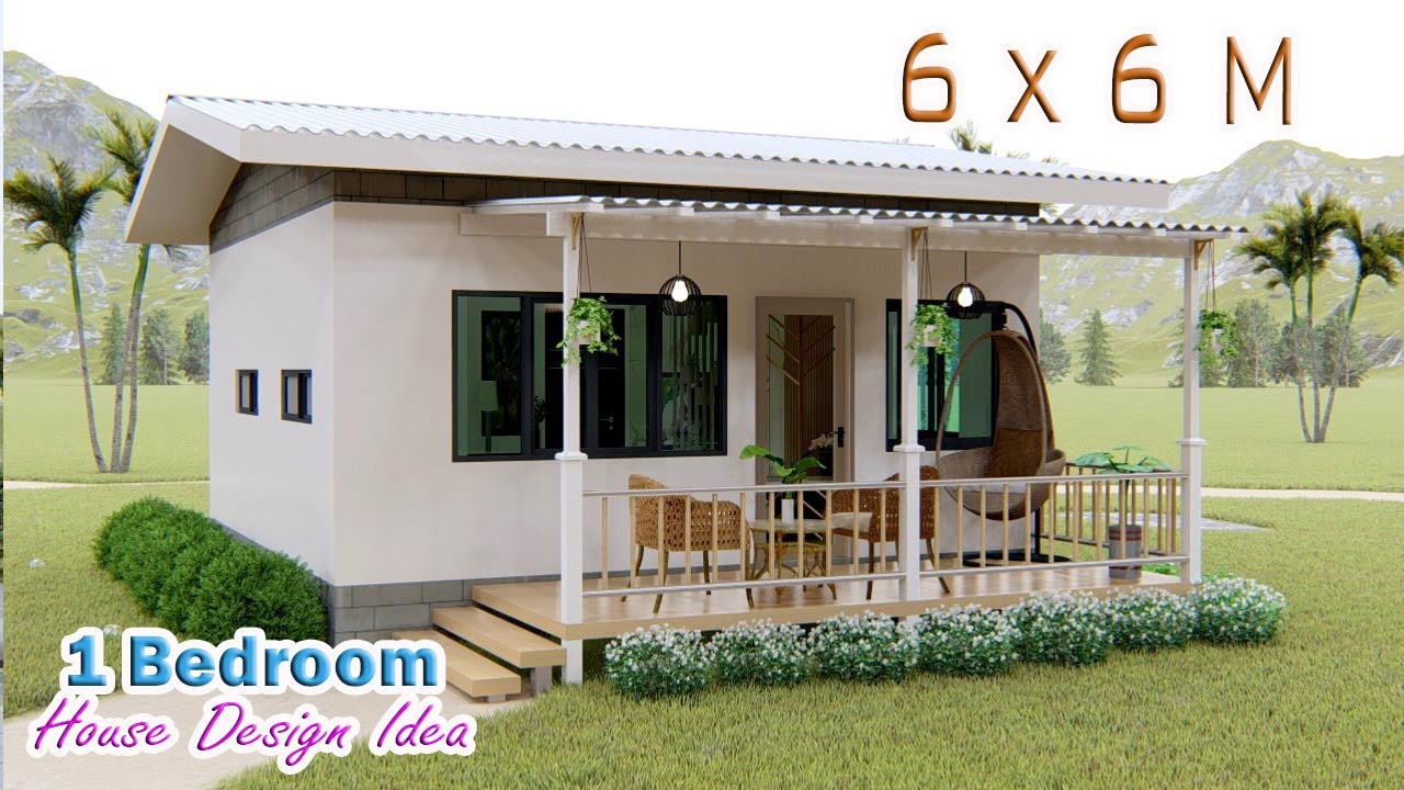 Simple House Design | 6 x 6 Meters ( 19.6 ft by 19.6ft ) | Small ...