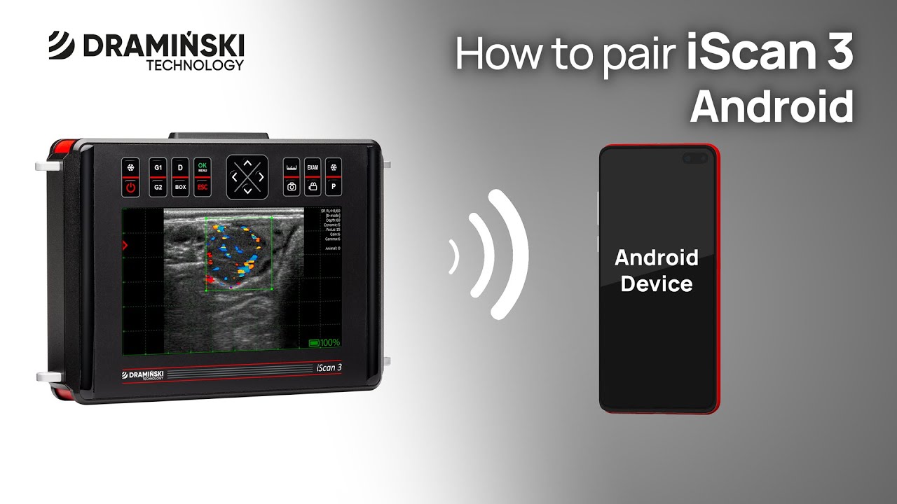 How to pair iScan 3 ultrasound scanner with Android devices? - YouTube