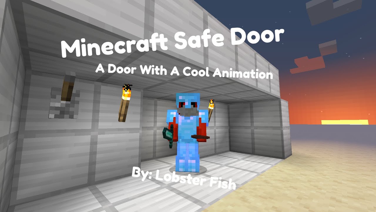 How to Build a Minecraft Safe Door - YouTube