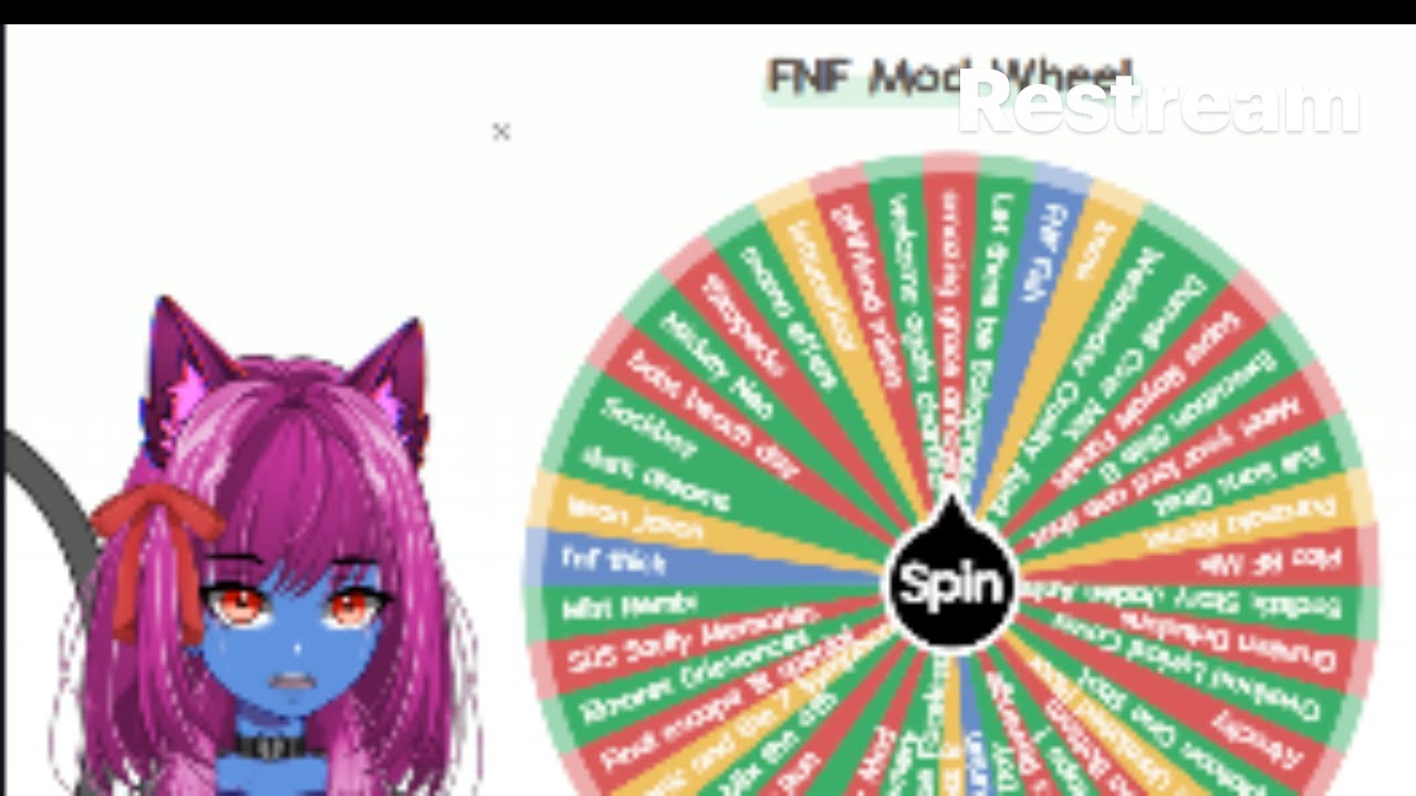SPINNING THE FNF MOD WHEEL ROFNF OR OSUMANIA LATER??!!| Blue Vtuber FNF ...