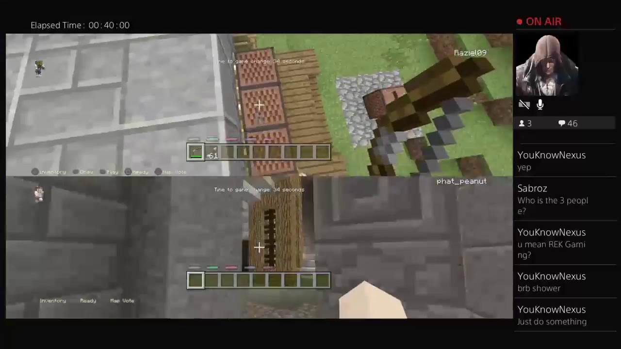 2 player minecraft mini game madness battle royal - YouTube