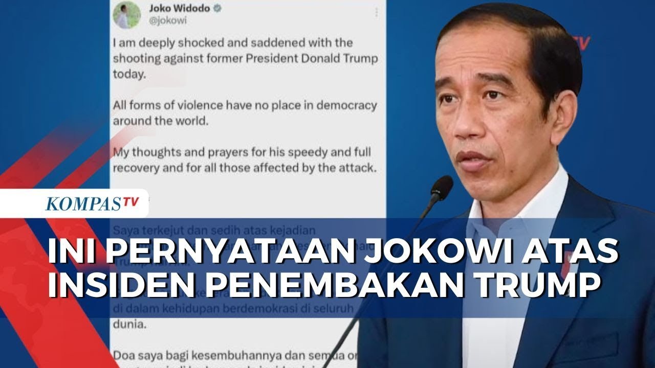 Jokowi Terkejut dan Sedih Atas Insiden Donald Trump Ditembak Saat ...