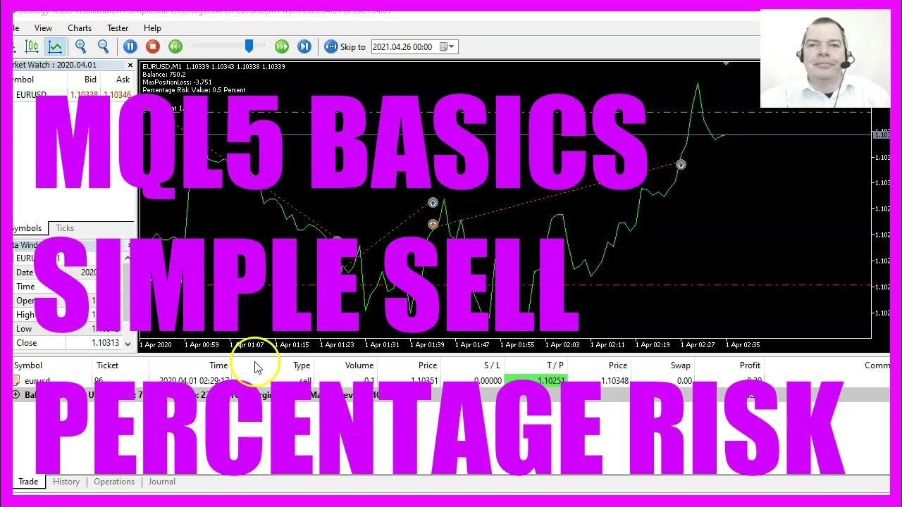 LEARN MQL5 TUTORIAL BASICS - 113 SIMPLE SELL PERCENTAGE RISK - YouTube