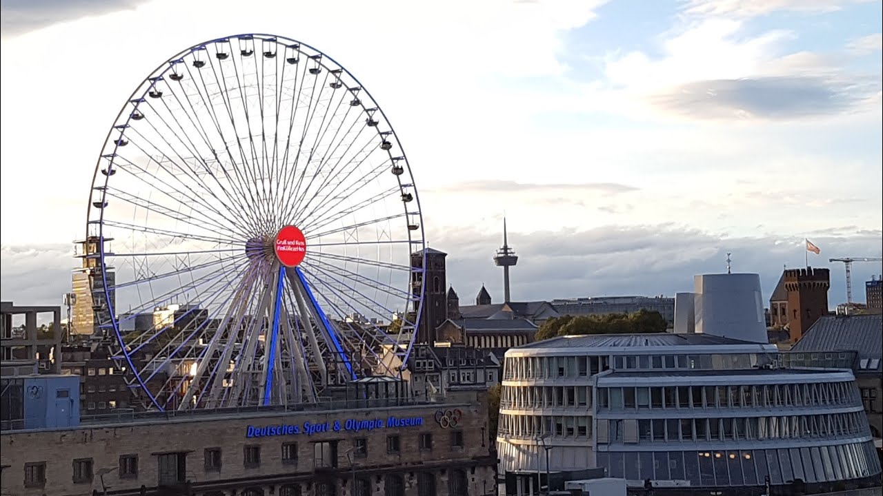 Ferris wheel cologne Germany Europa Rad Köln October 2020 part 1 - YouTube