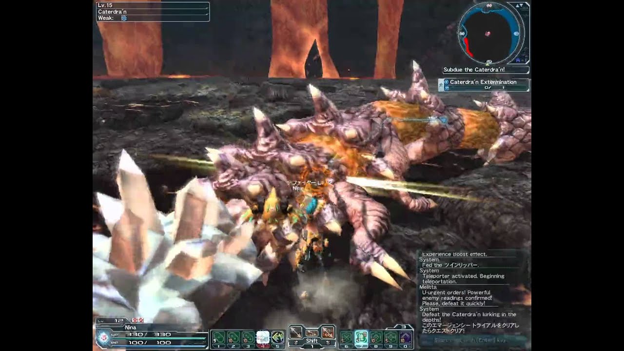 Pso2 - fighter gameplay - YouTube