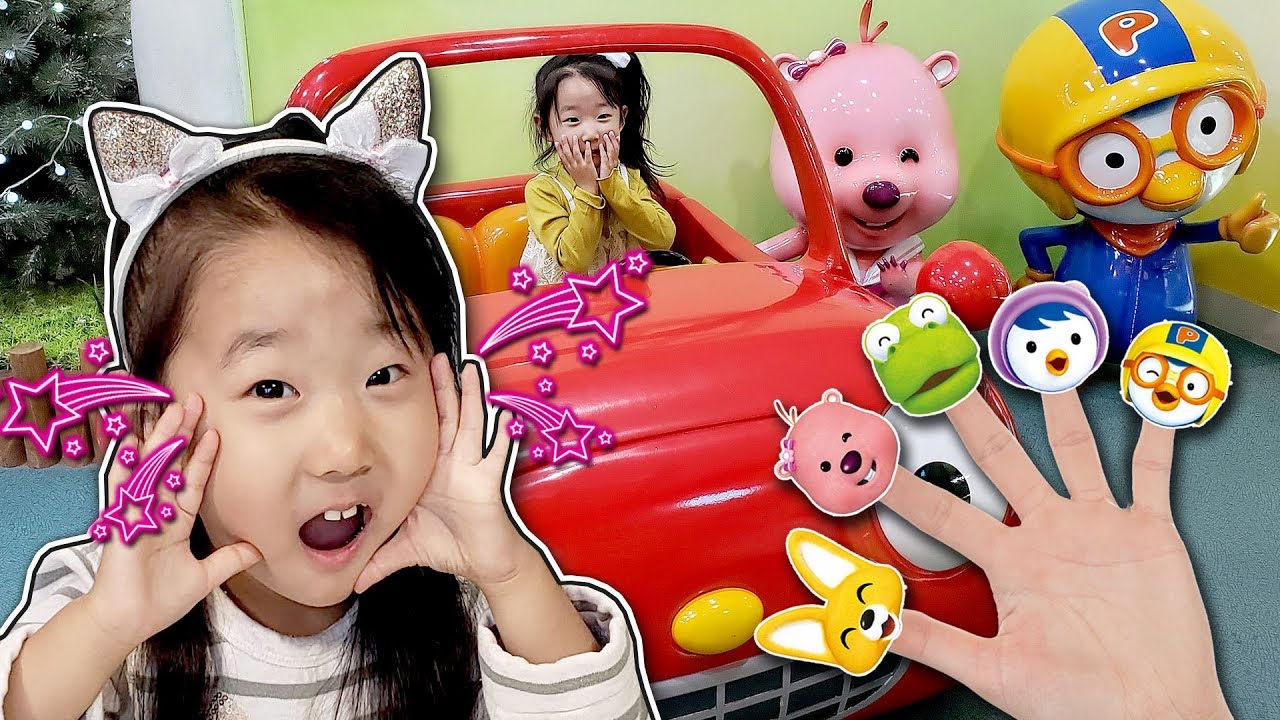 Nursery Rhymes & Kids Songs Finger Family at pororo park 2 - Pororo and ...