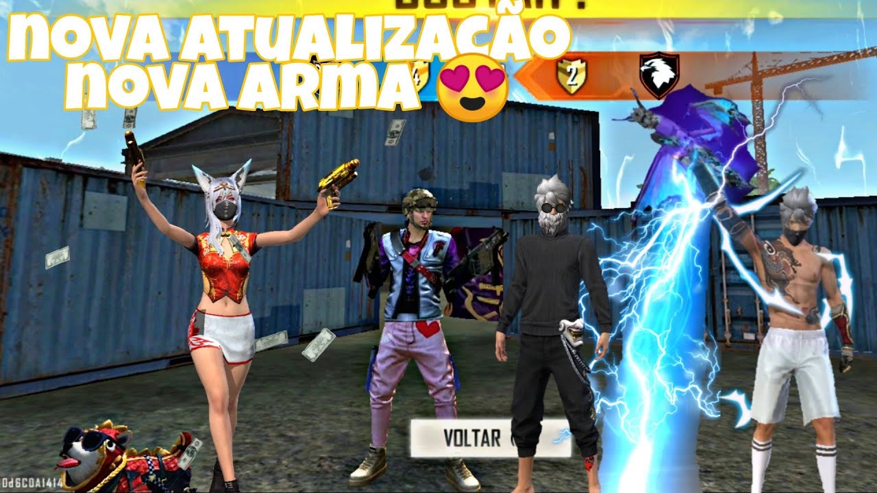free fire nova atualização e nova arma vector - FF - YouTube