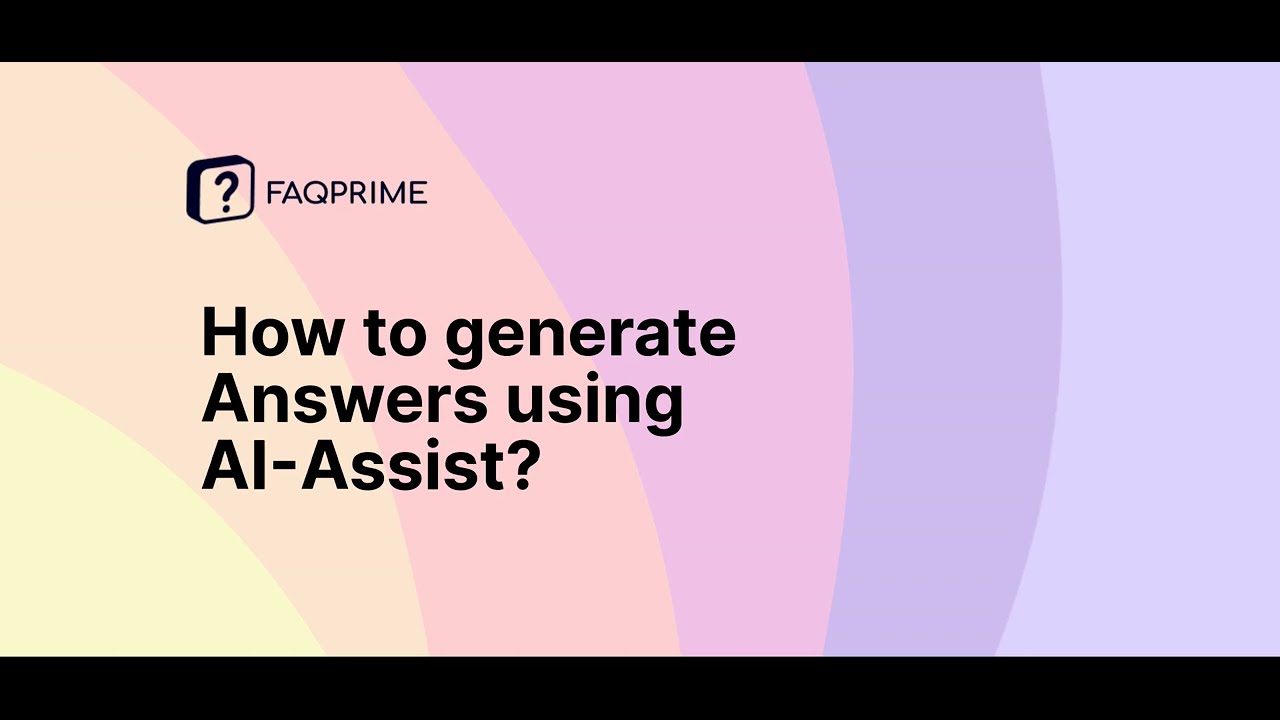 How to generate answers using AI Assist? - YouTube