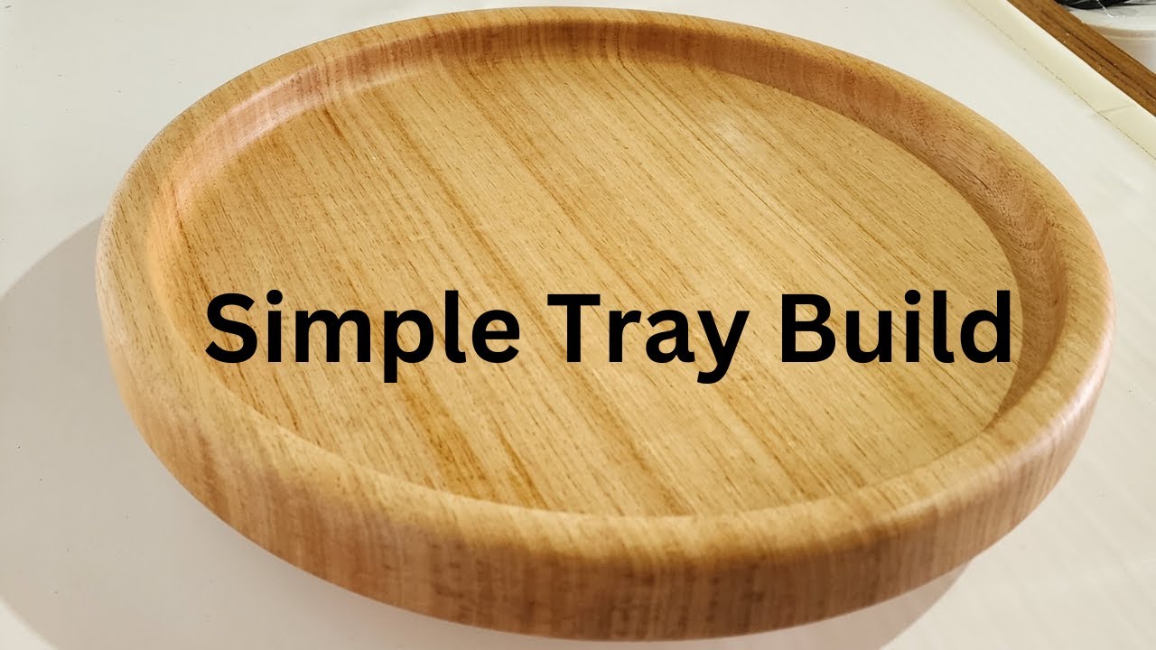 Tasmanian oak tray Build: Join me making a round tray using a router ...