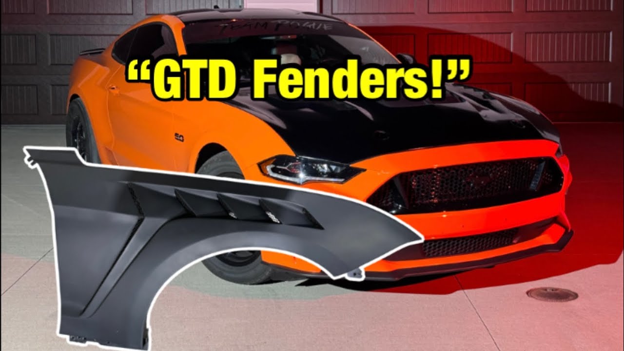New “GTD style” fenders for my 1000hp Mustang! - YouTube