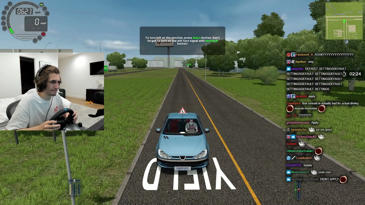 xQc Plays City Car Driving - YouTube