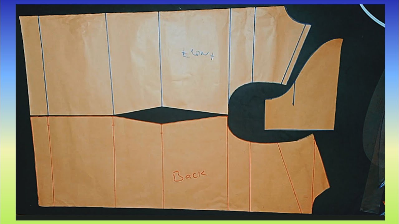 EASIEST way to draft men's basic bodice ¦¦ Basic bodice for senator ...