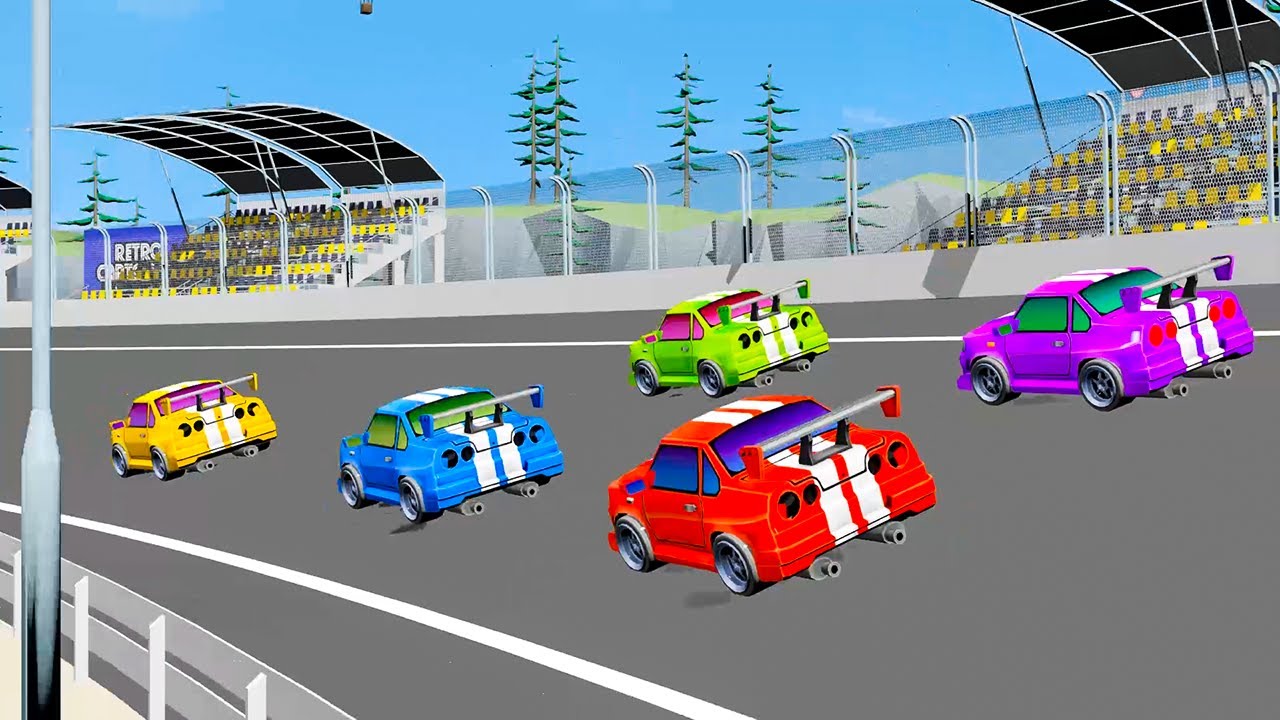 Car Racing 3D | F1 Car Racing 3D Animation | Crazy Car Racing Track ...