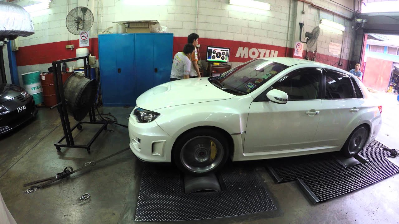 Impreza wrx sti gvf (AUTO) on dyno - YouTube