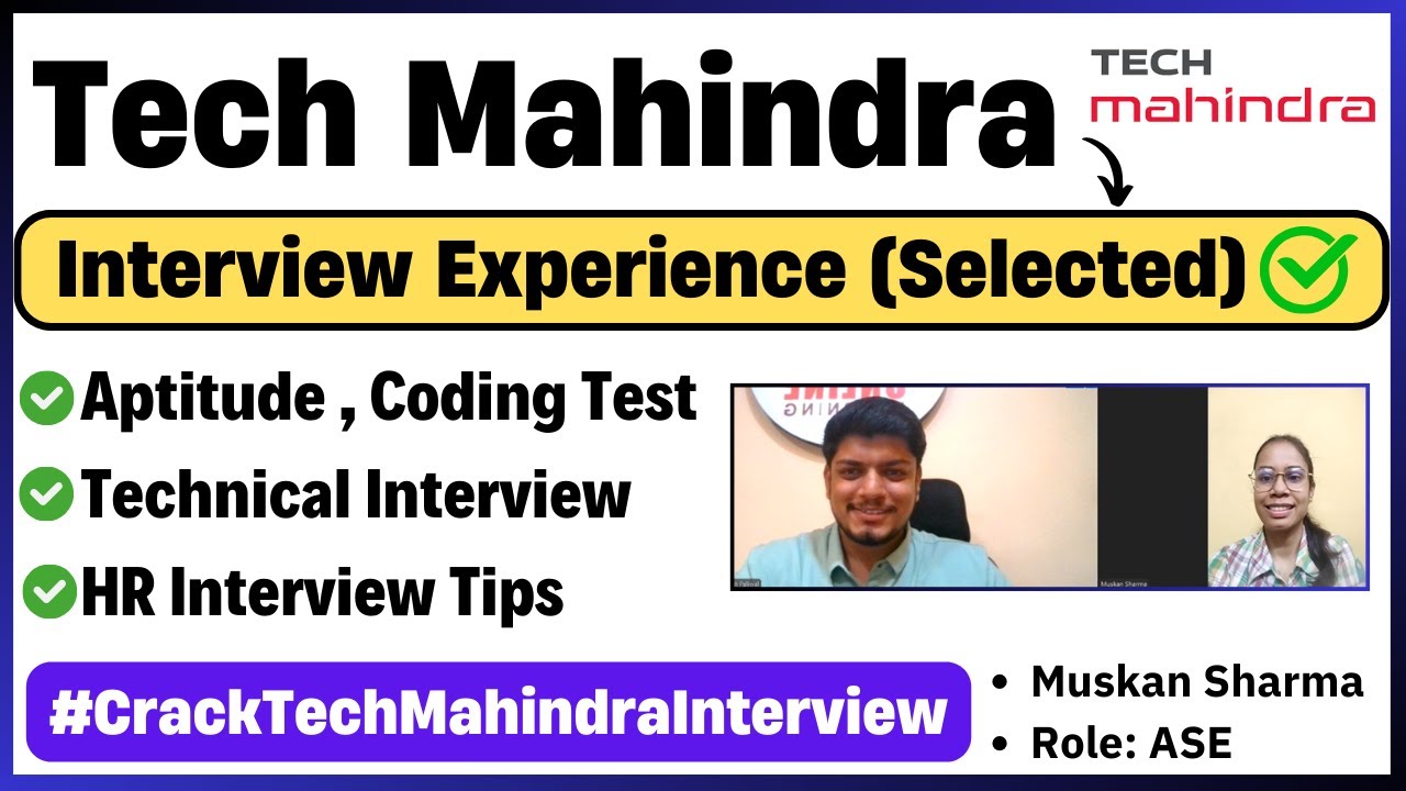🔥Tech Mahindra Interview Experience |Muskan Selected | Exam & Interview ...