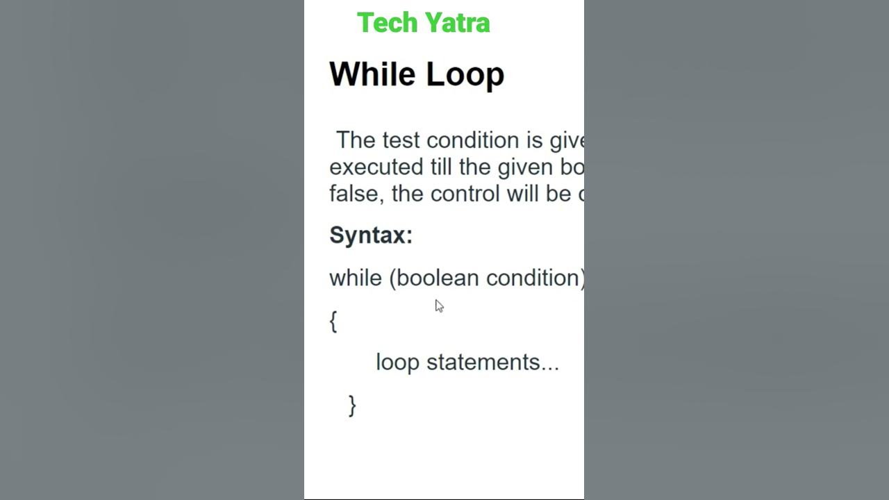 Whileloop In C Whileloop Loops Loop Coding Shorts Programmingshorts Techyatra 