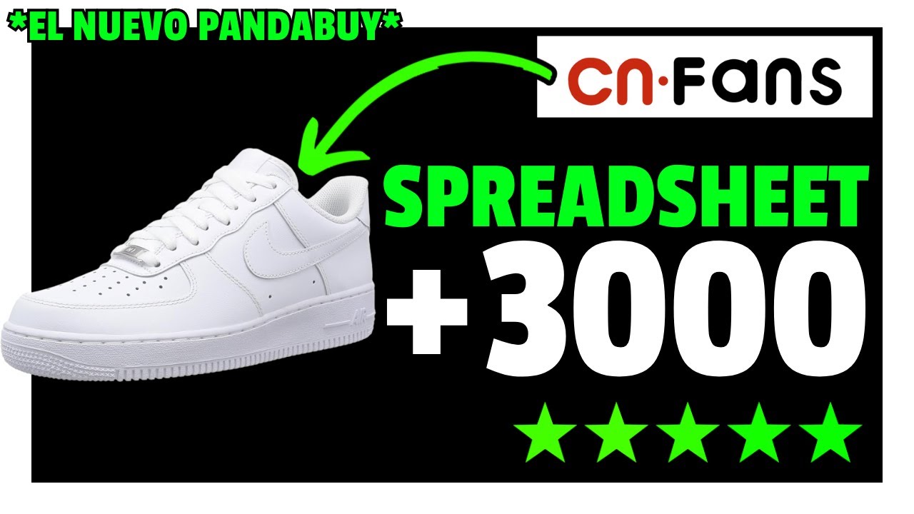 La MEJOR SPREADSHEET de TODO CNFANS (+3000 PRODUCTOS) - YouTube