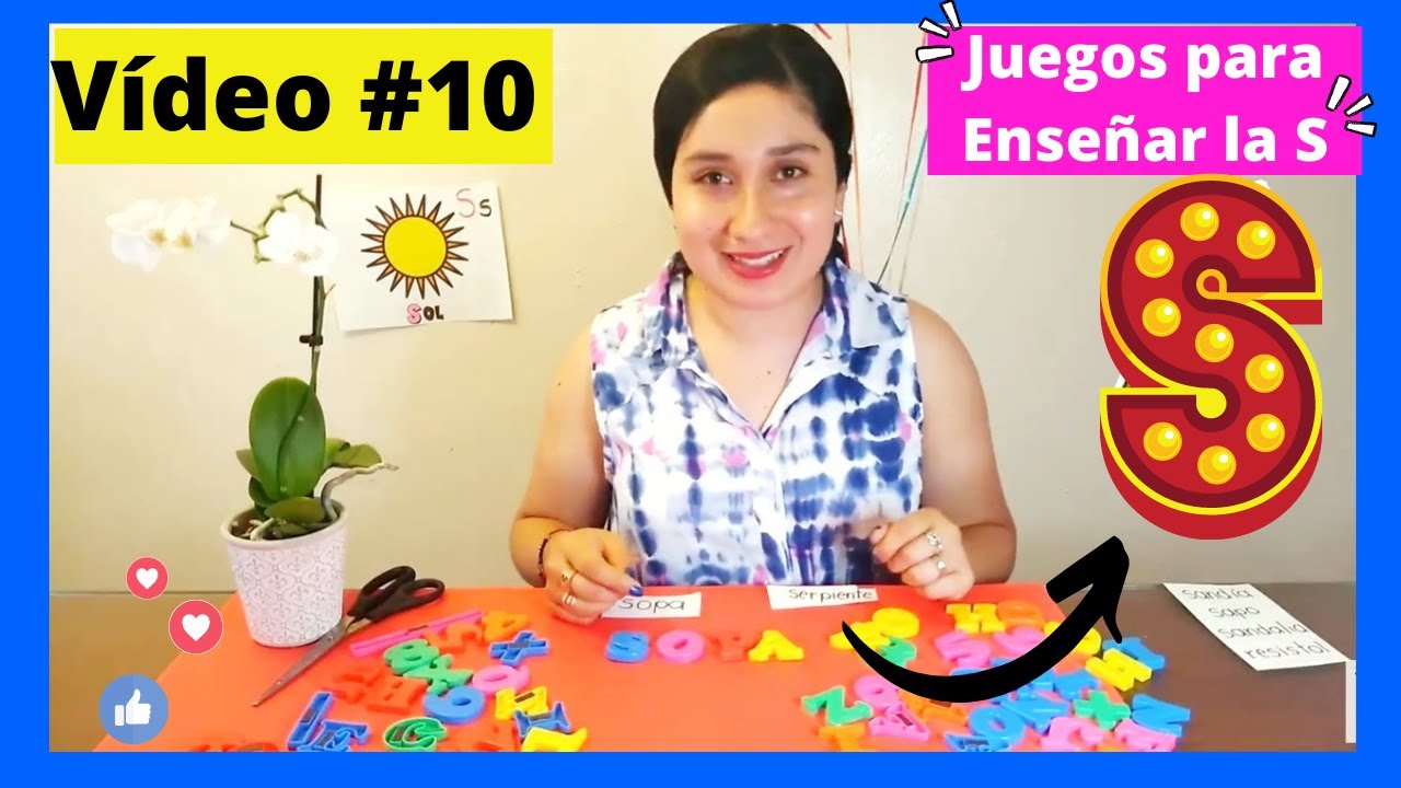 Letra S 🇸| 🍉¿Cómo Enseñar la letra S a Niños de Preescolar? ♥️ ...