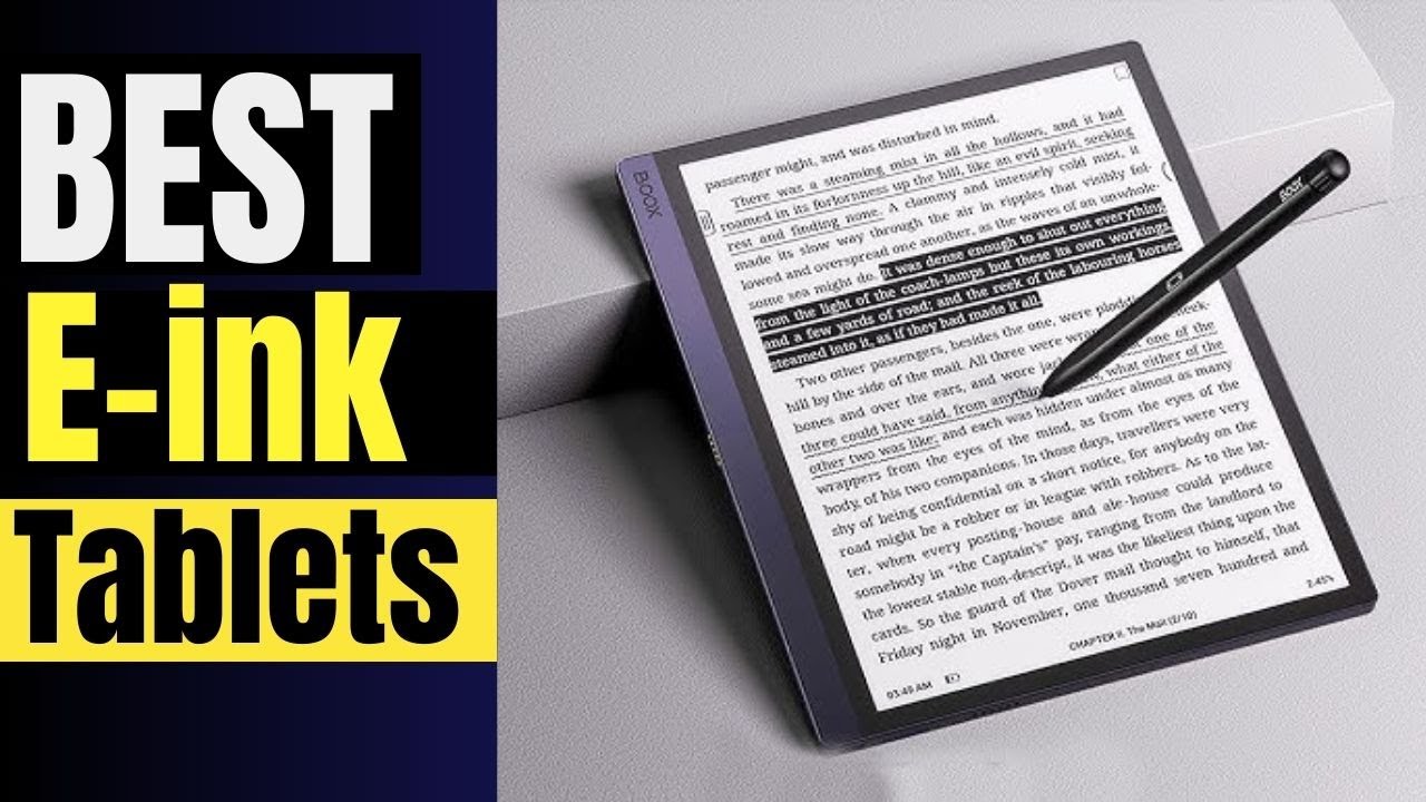 Top 5 Best E-Ink Tablets for Reading and Note-Taking in 2025! - YouTube