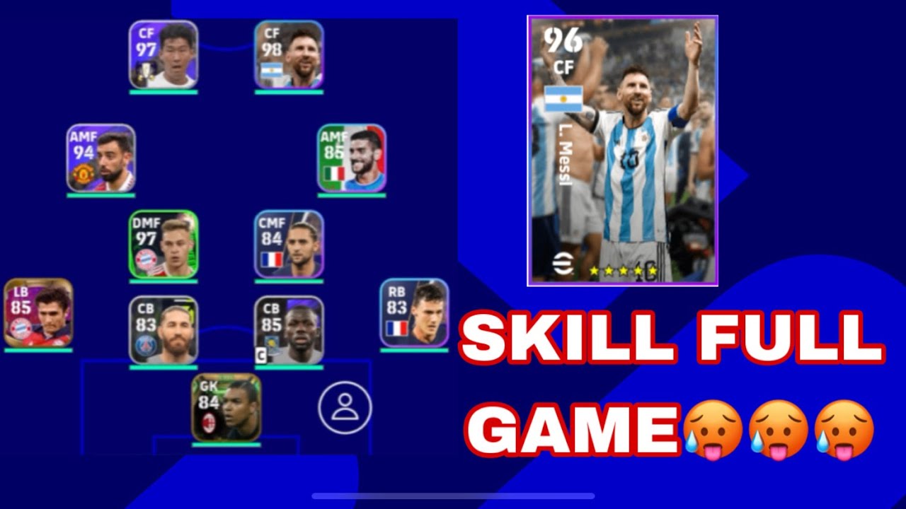 Full Skillful Game play🥵🥵 E Football 23 Mobile - YouTube