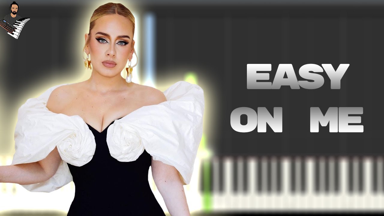 Adele - Easy On Me | Instrumental Piano Tutorial / Partitura / Karaoke ...