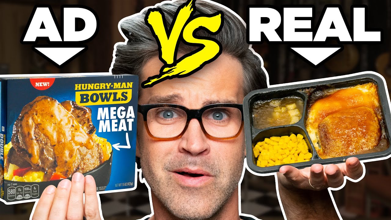Frozen Food Ads vs. Real Life Food (Test) - YouTube