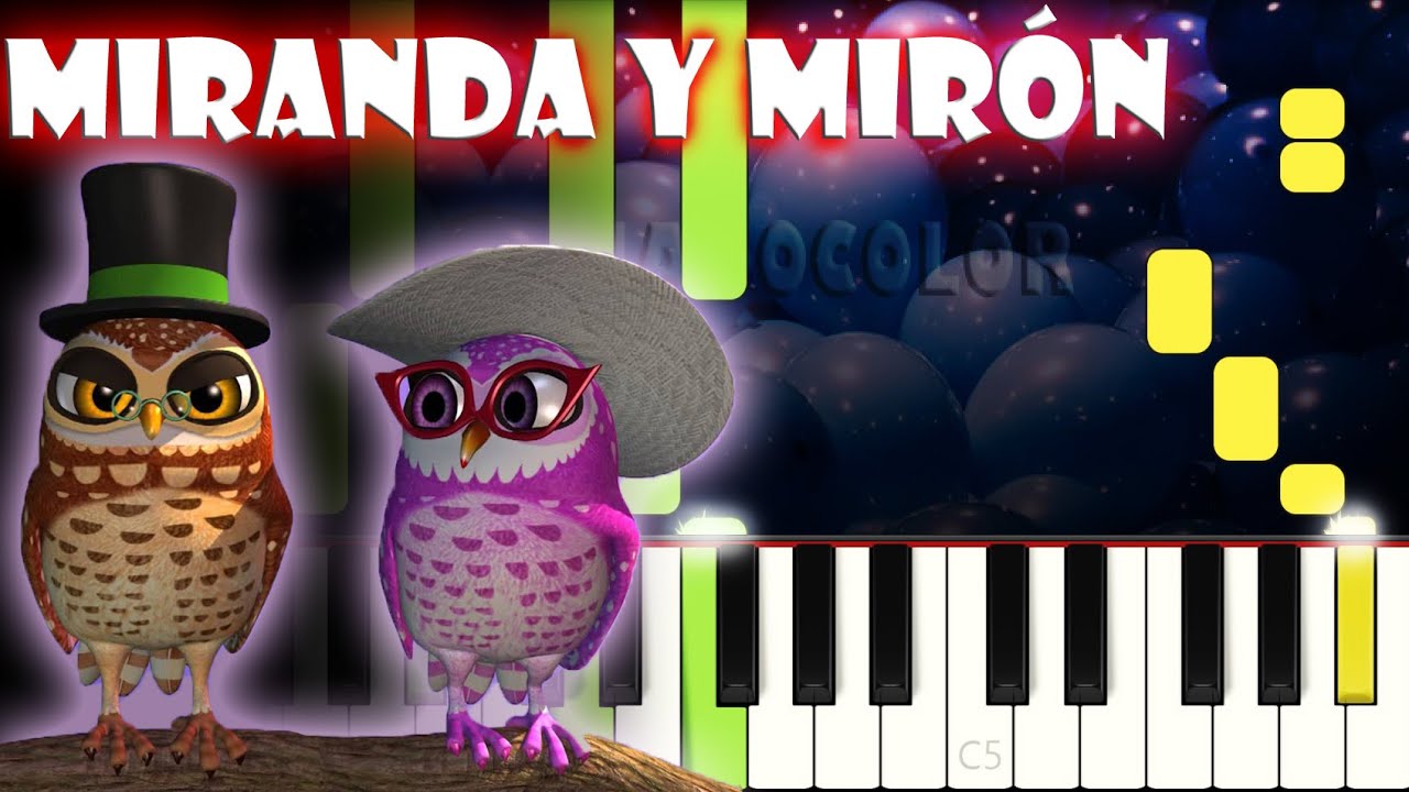 Miranda y Mirón | Piano Cover | Tutorial | Karaoke - YouTube