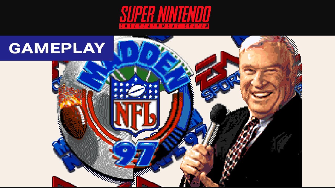 Madden NFL '97 (Super NES) - Gameplay Clip [HD] | RetroGameUp - YouTube