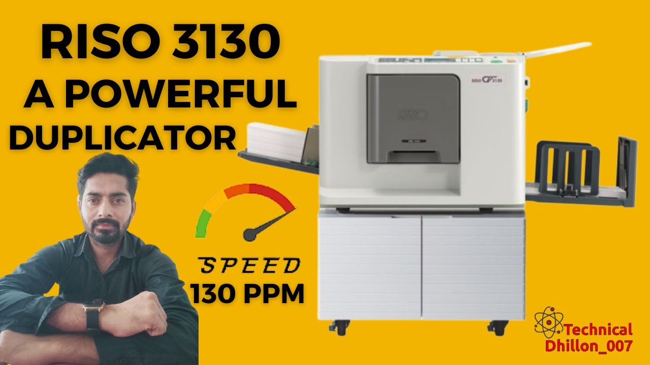 Fastest Photocopy Machine (RISO 3130) - YouTube