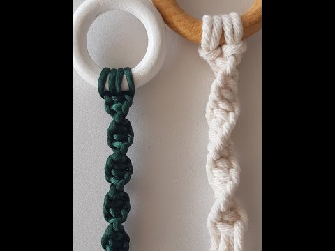 DIY Como fazer Nó Espiral ou DNA, uma variante do Nó duplo. Nós básicos ...