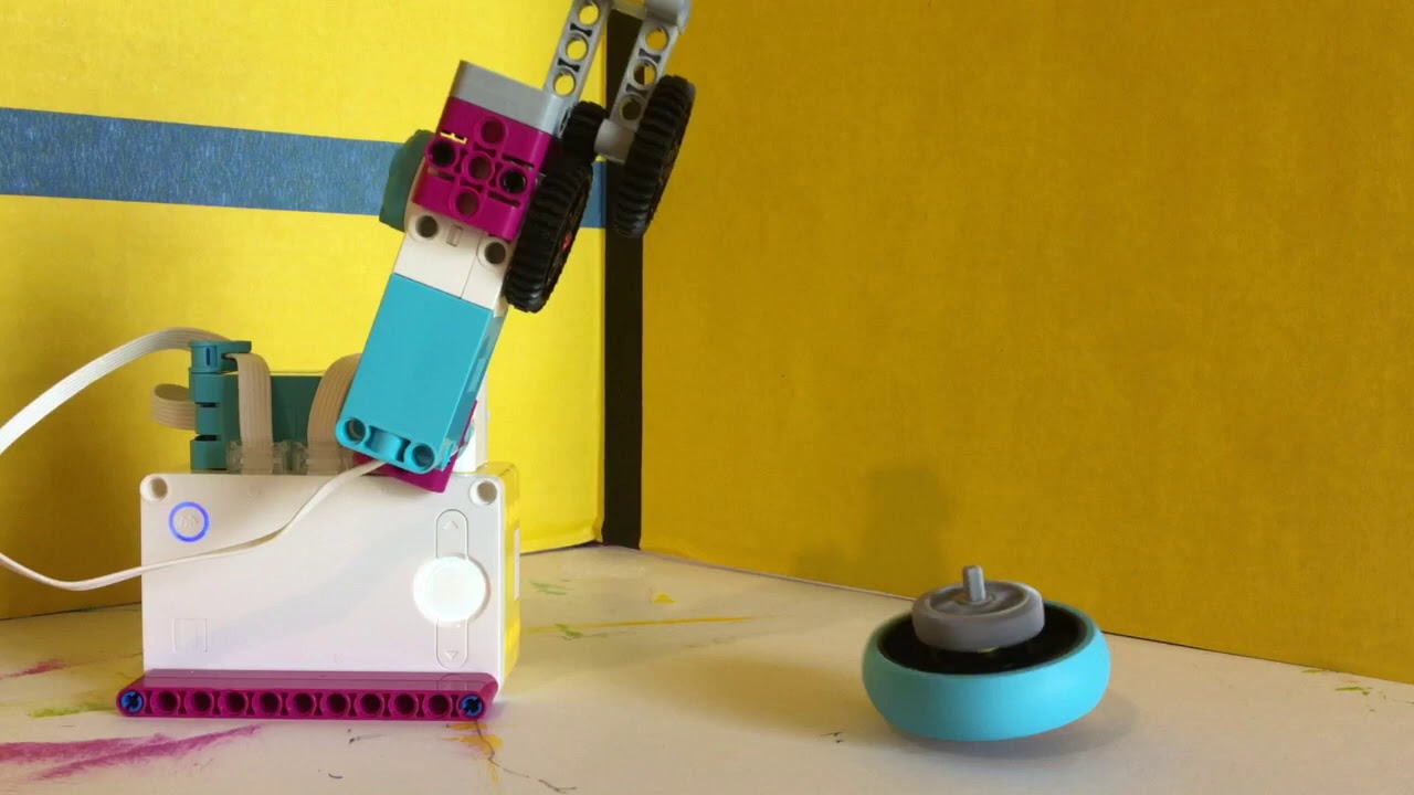 Spike Prime Spinning Top Machine - YouTube